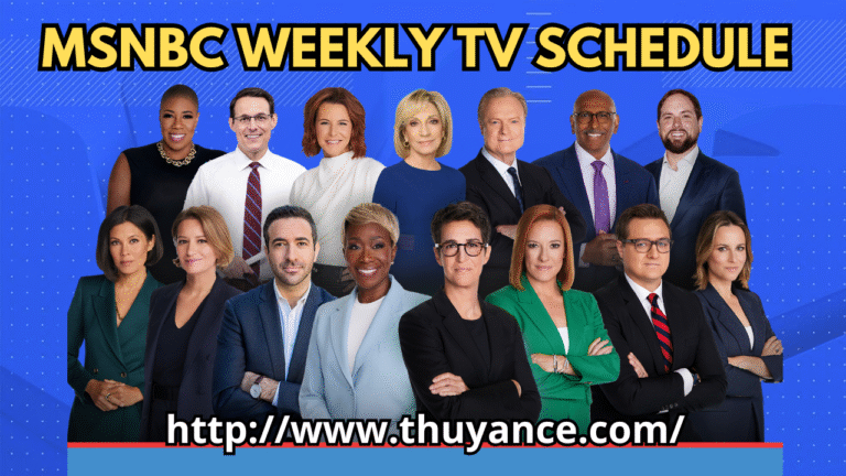 MSNBC Weekly TV Schedule (Updated 2025): Full Program Guide by Day ...